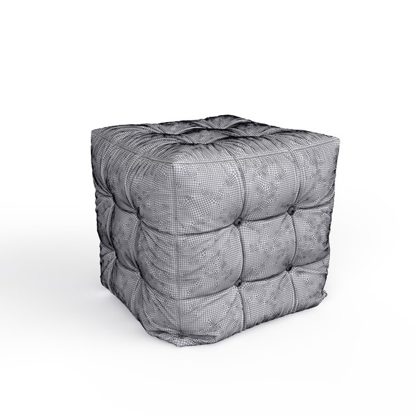 pouf marvelous designer 3d model
