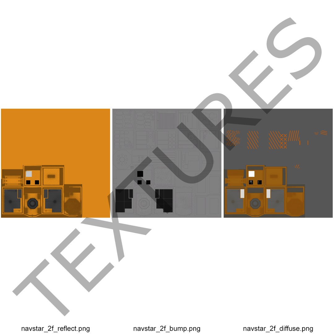 gps satellite navstar block 3d model