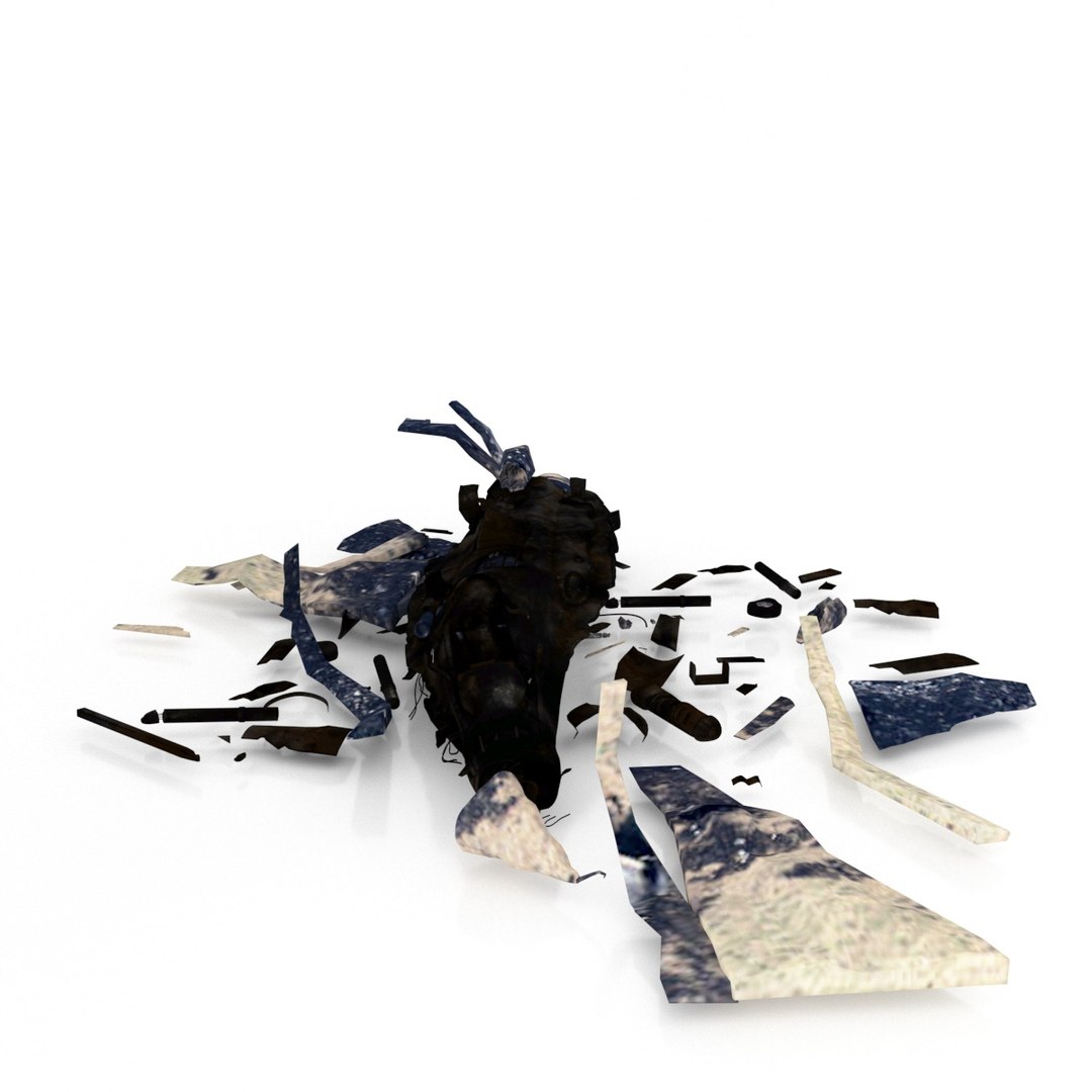 3D Model Crashed Aircraft - TurboSquid 1258410