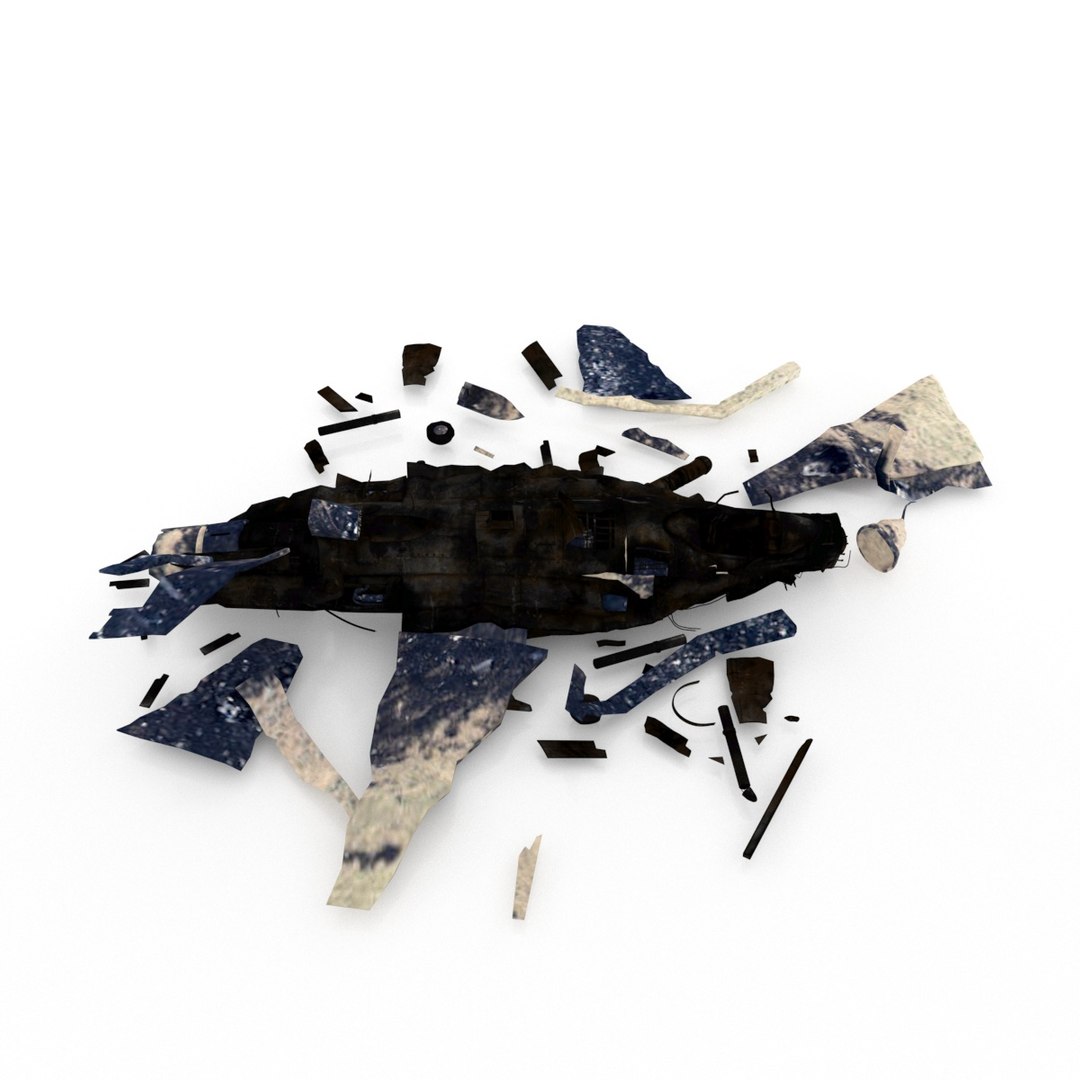 3D Model Crashed Aircraft - TurboSquid 1258410