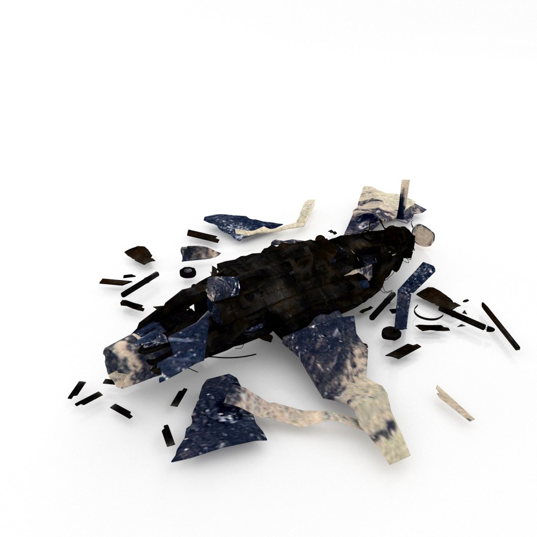 3D Model Crashed Aircraft - TurboSquid 1258410