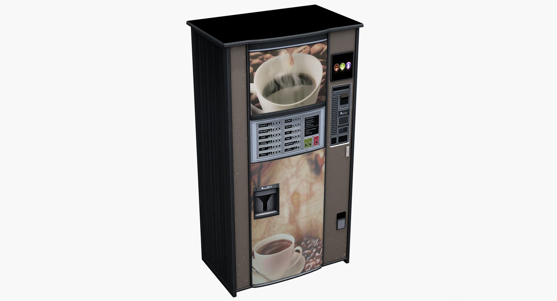 3d coffee tea vending machine model