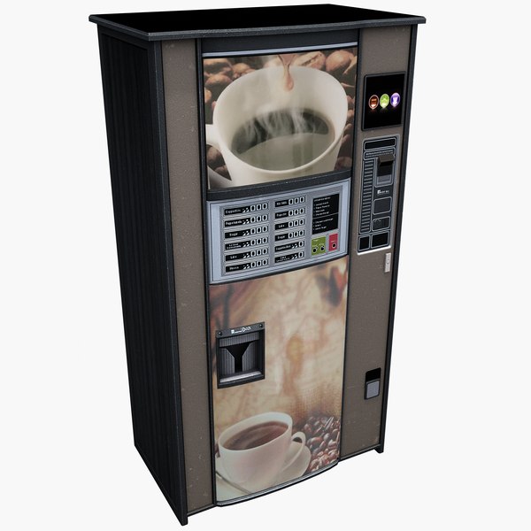 3d coffee tea vending machine model