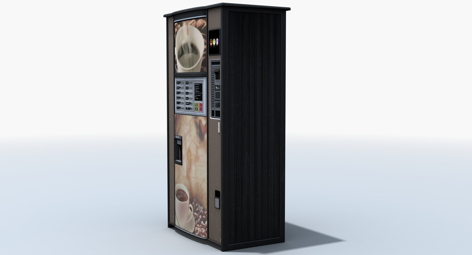 3d coffee tea vending machine model