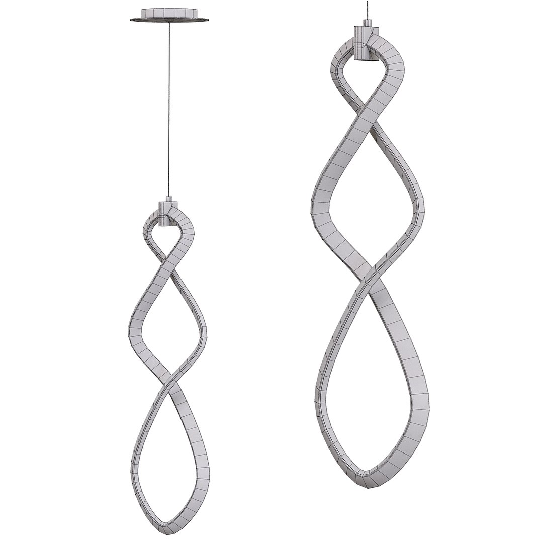 Fralick Light Chrome LED Pendant 3D Model - TurboSquid 2196579