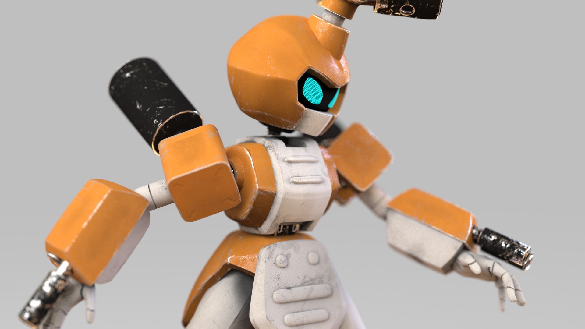 MEDABOTS - Metabee 3D Model - TurboSquid 2361021