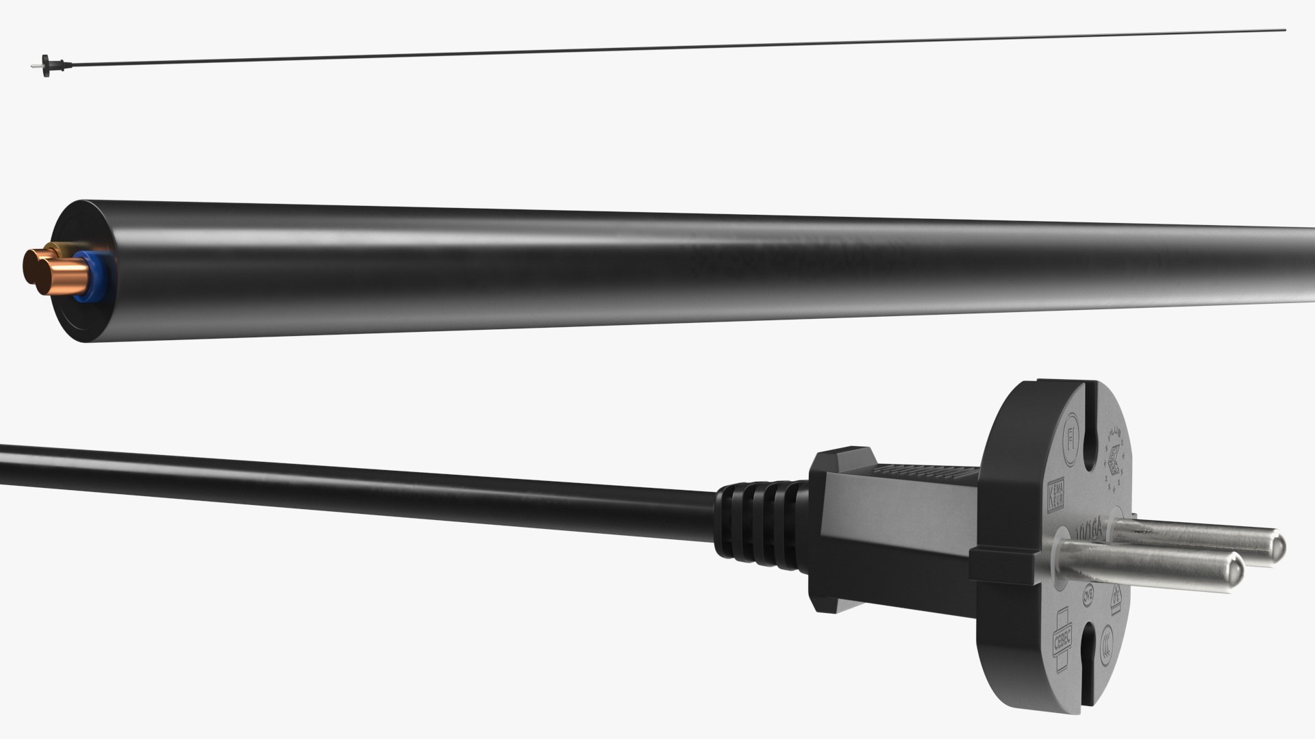 Type E Electric Plug Black Rigged For Maya 3D Model - TurboSquid 2052821