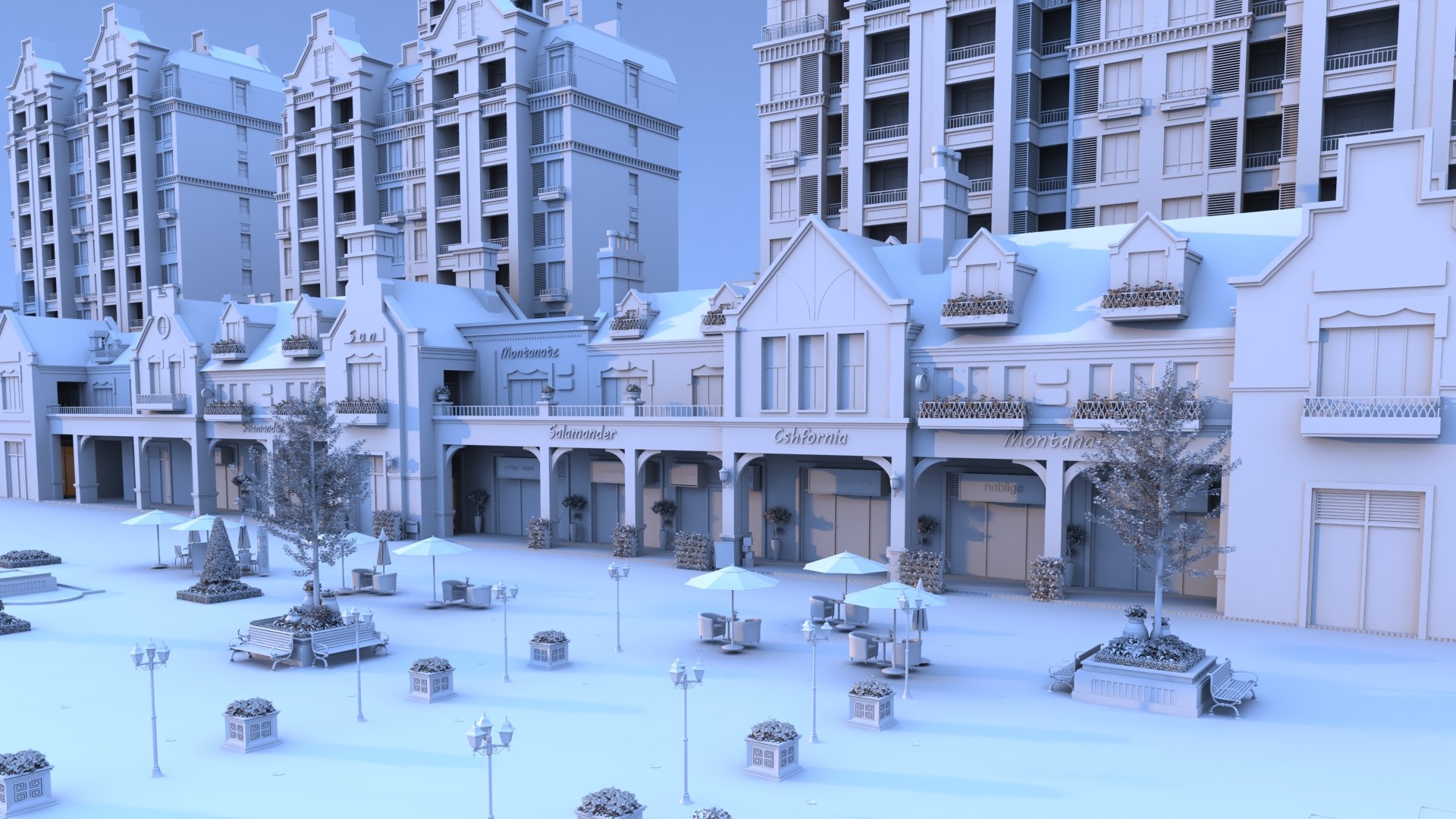 Classic Downtown 3D Model - TurboSquid 2208274