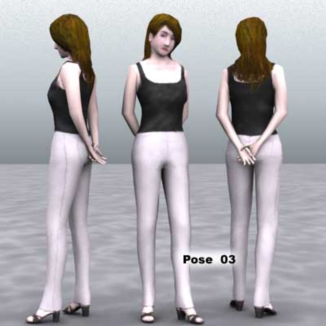 3d Model Human Female Girl