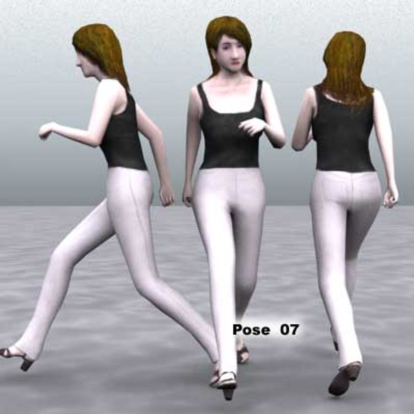 3d model human female girl