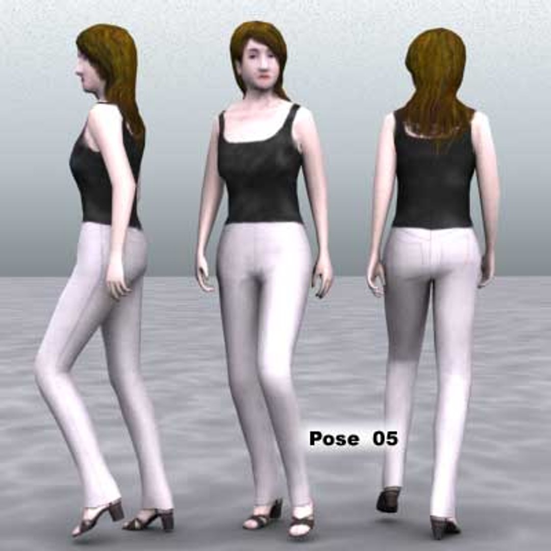 3d Model Human Female Girl