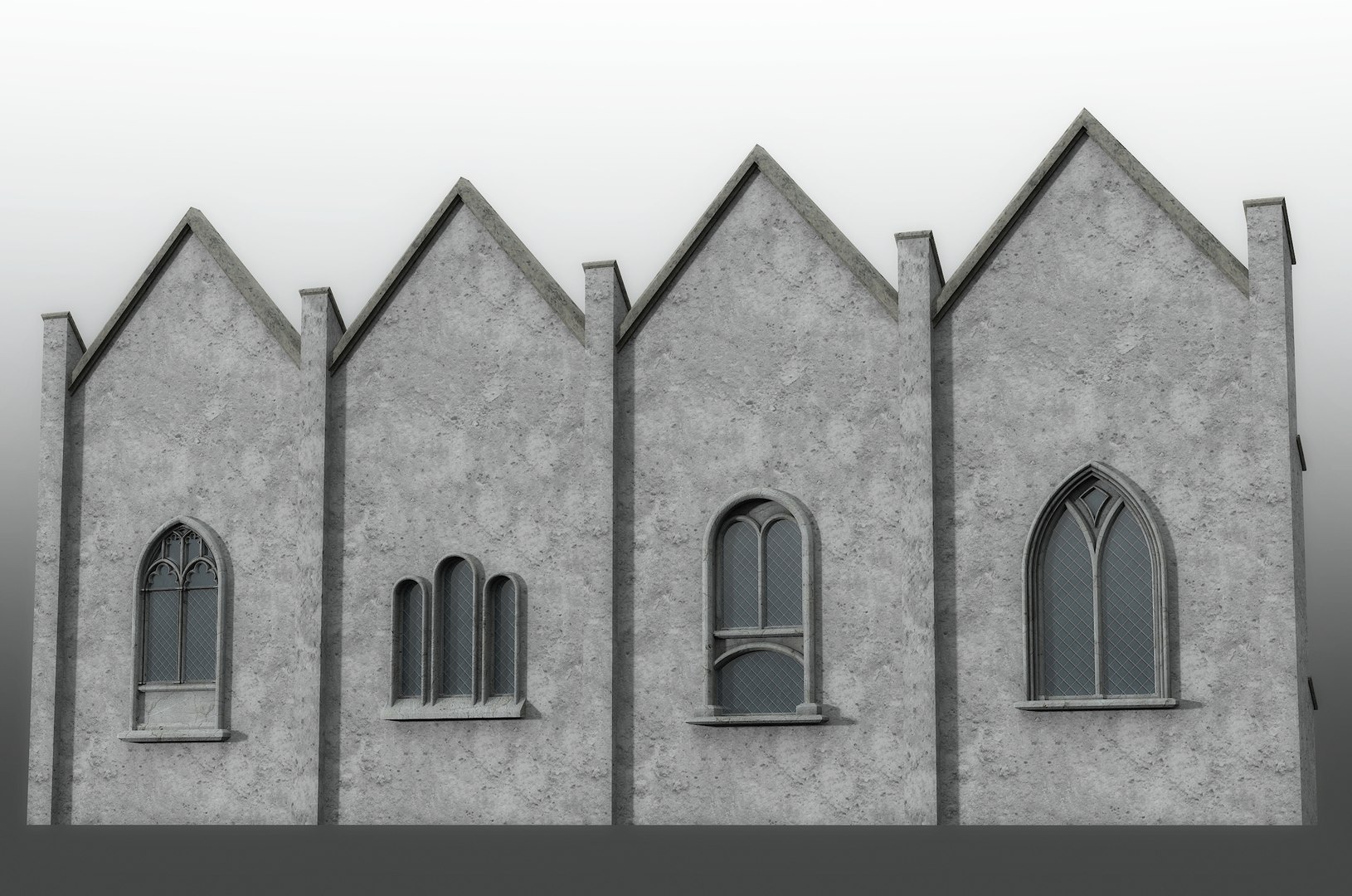 3D gothic windows - TurboSquid 1458555