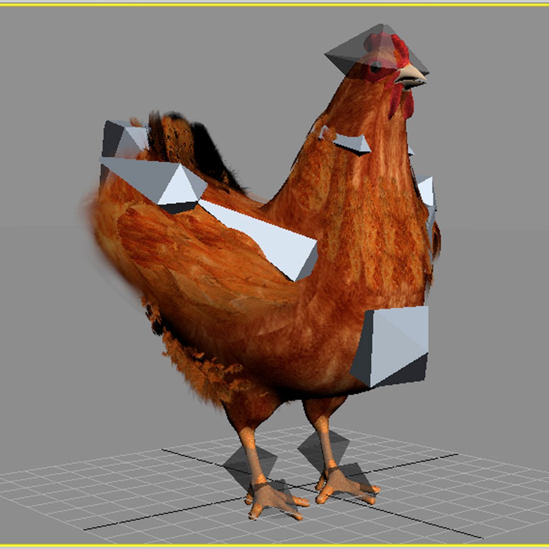 Brown Hen Model - TurboSquid 2033927