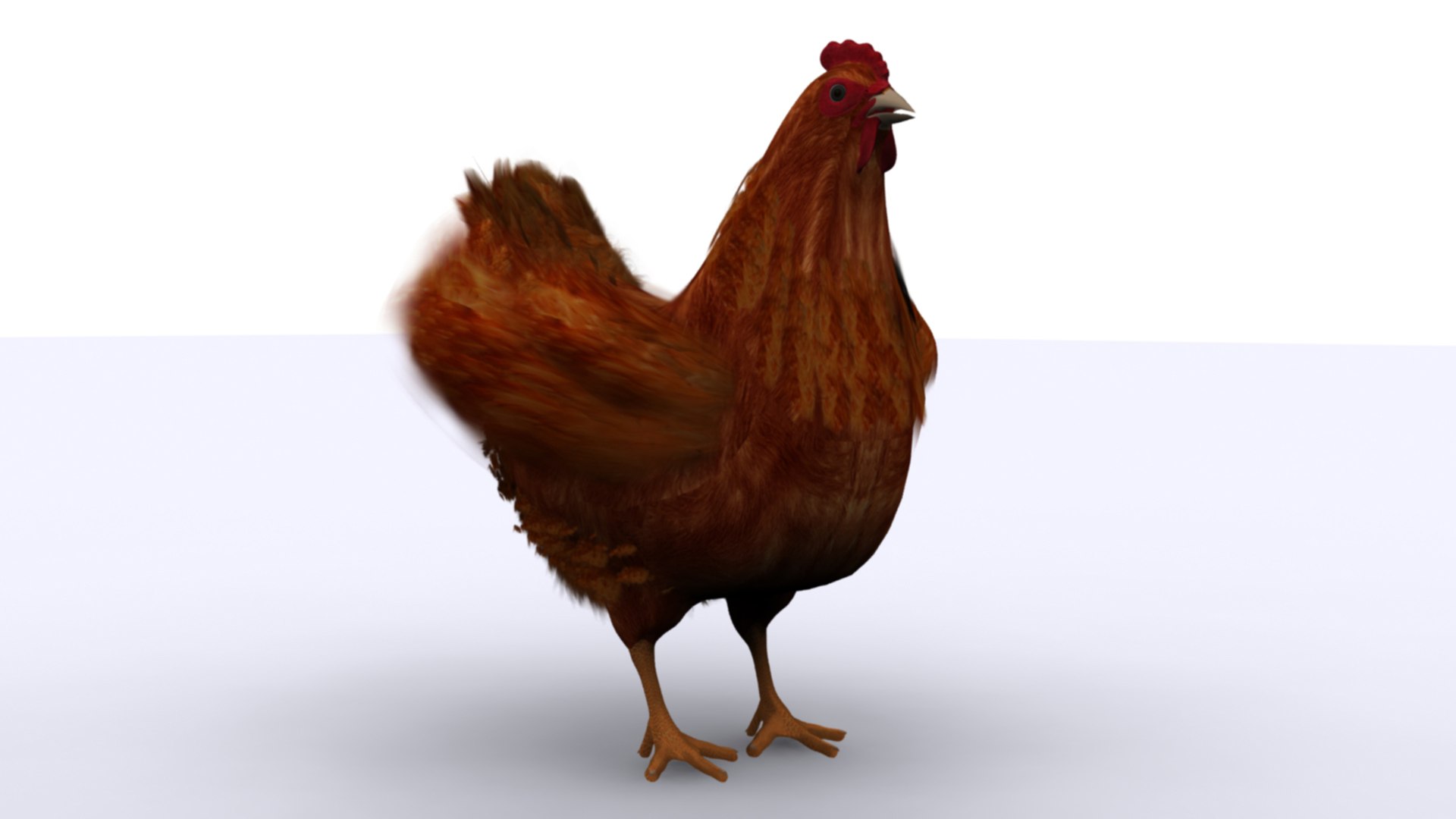 Brown Hen Model - TurboSquid 2033927