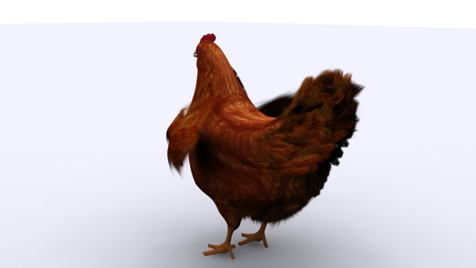 Brown Hen Model - TurboSquid 2033927