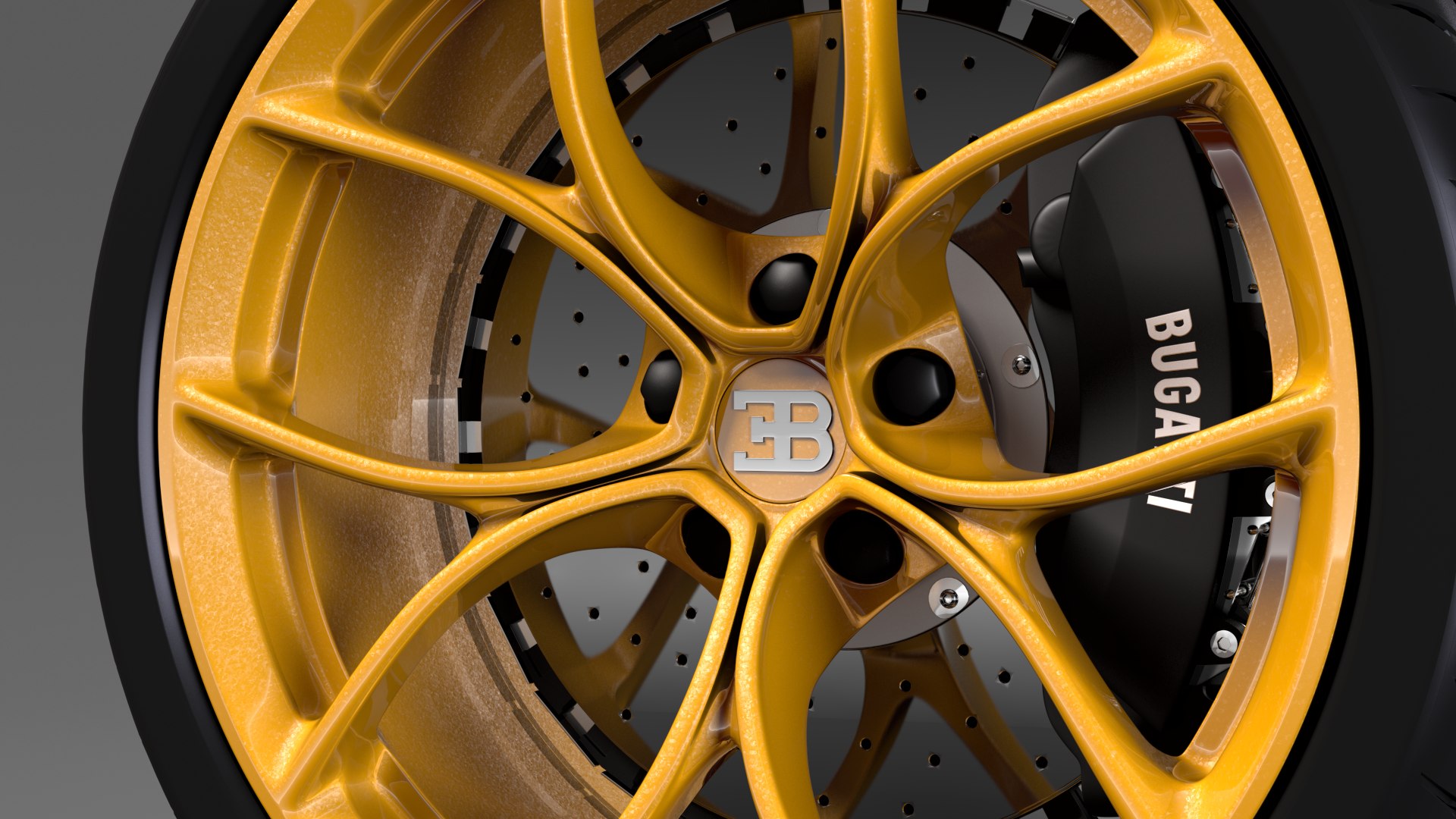 Bugatti Chiron Wheel 3D Model - TurboSquid 1383520