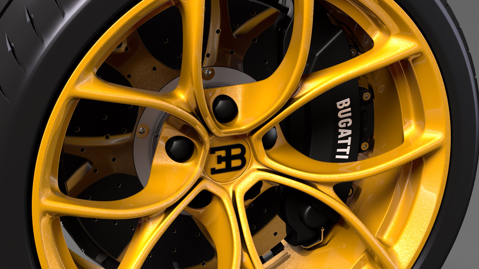 Bugatti Chiron Wheel 3D Model - TurboSquid 1383520