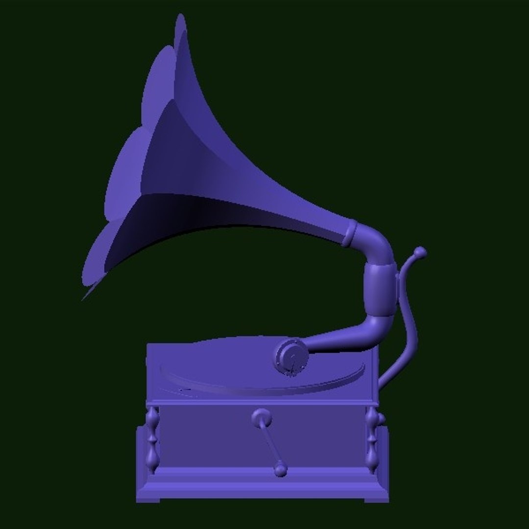 Antique Gramophone 3d 3ds