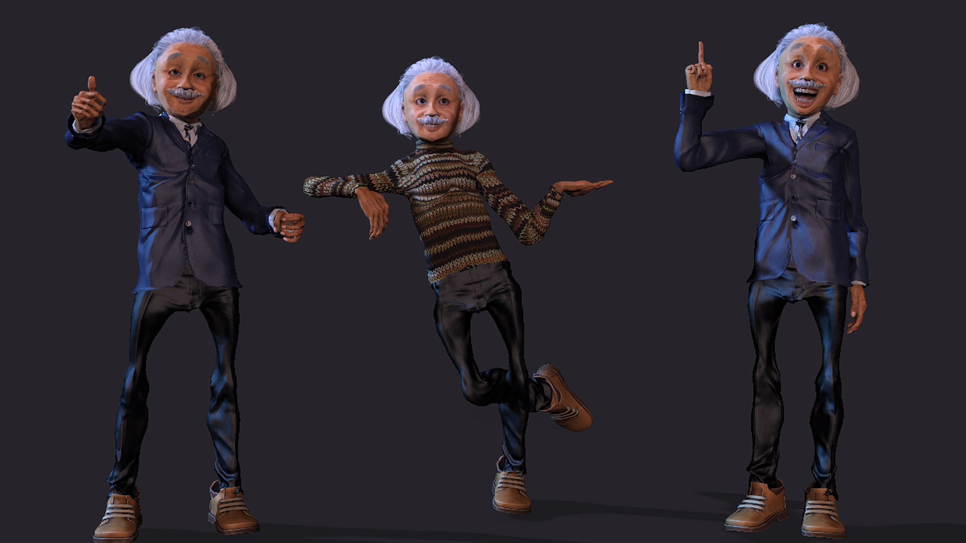 3D Einstein Model - TurboSquid 1808433