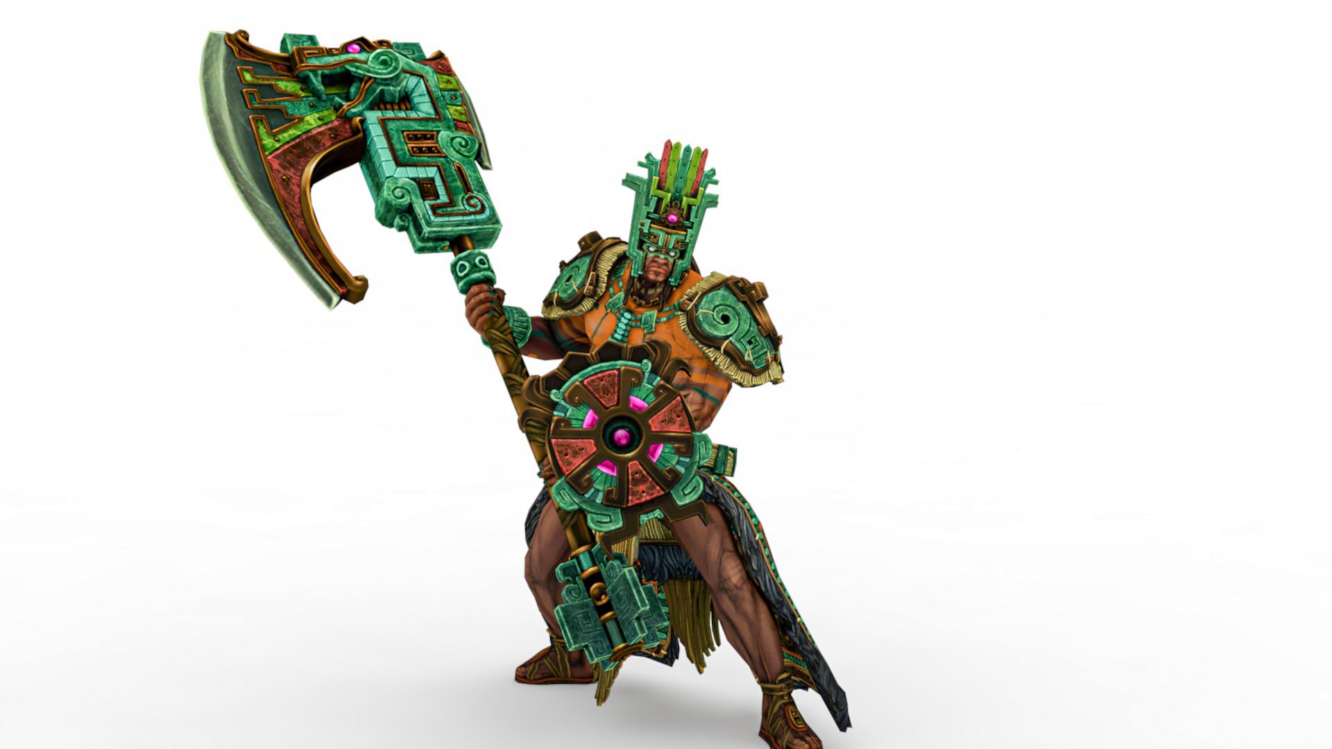 3D Aztec War God 3D Character Model Model - TurboSquid 2396866
