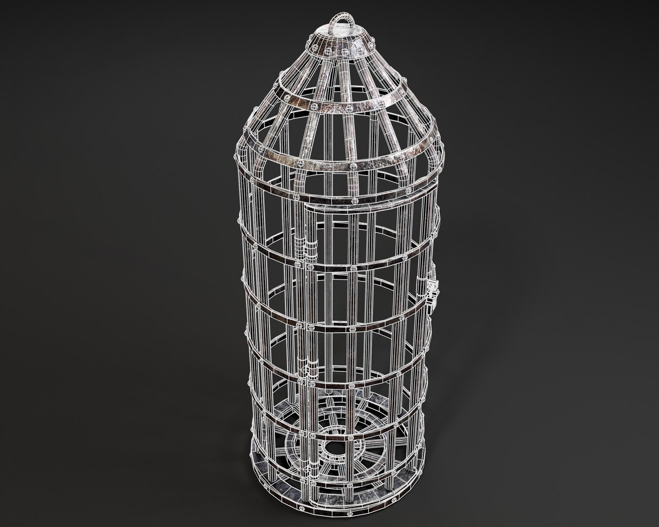 3D Model Medieval Dungeon Iron Cage - TurboSquid 2405411
