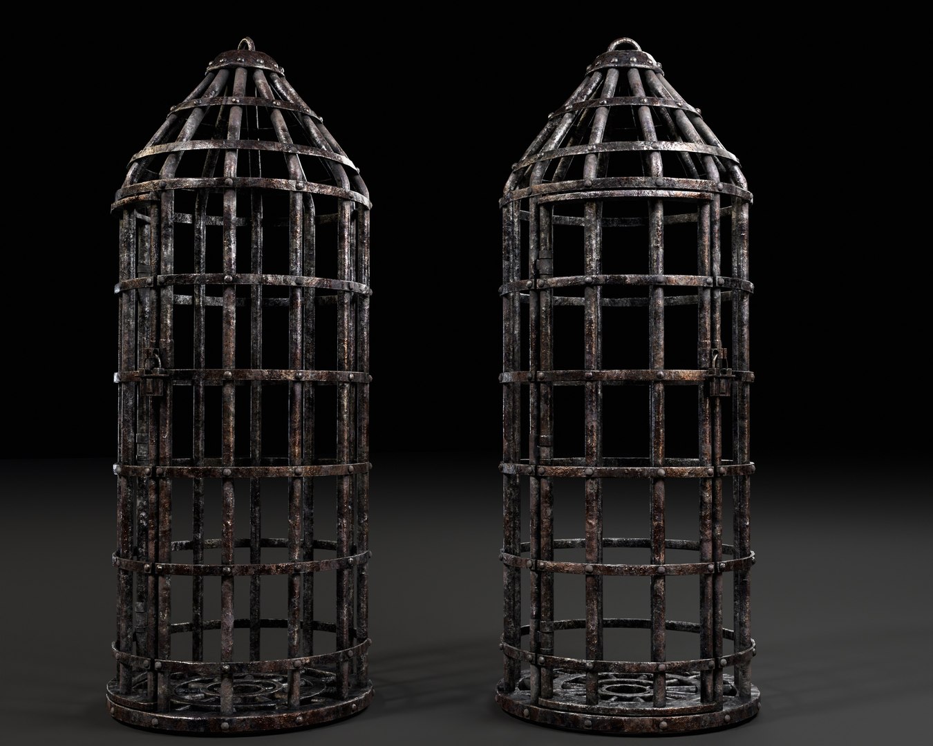 3D Model Medieval Dungeon Iron Cage - TurboSquid 2405411