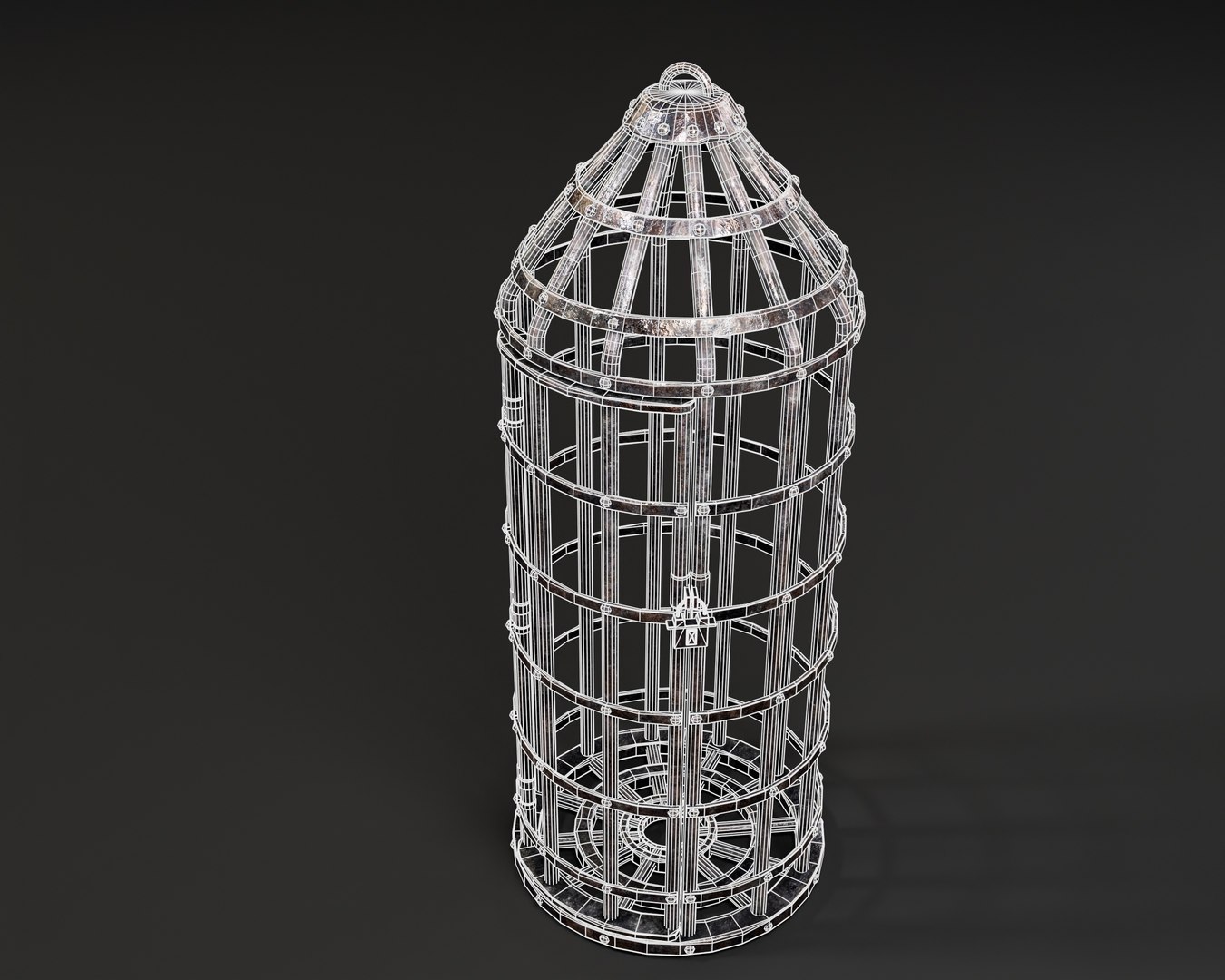 3D Model Medieval Dungeon Iron Cage - TurboSquid 2405411