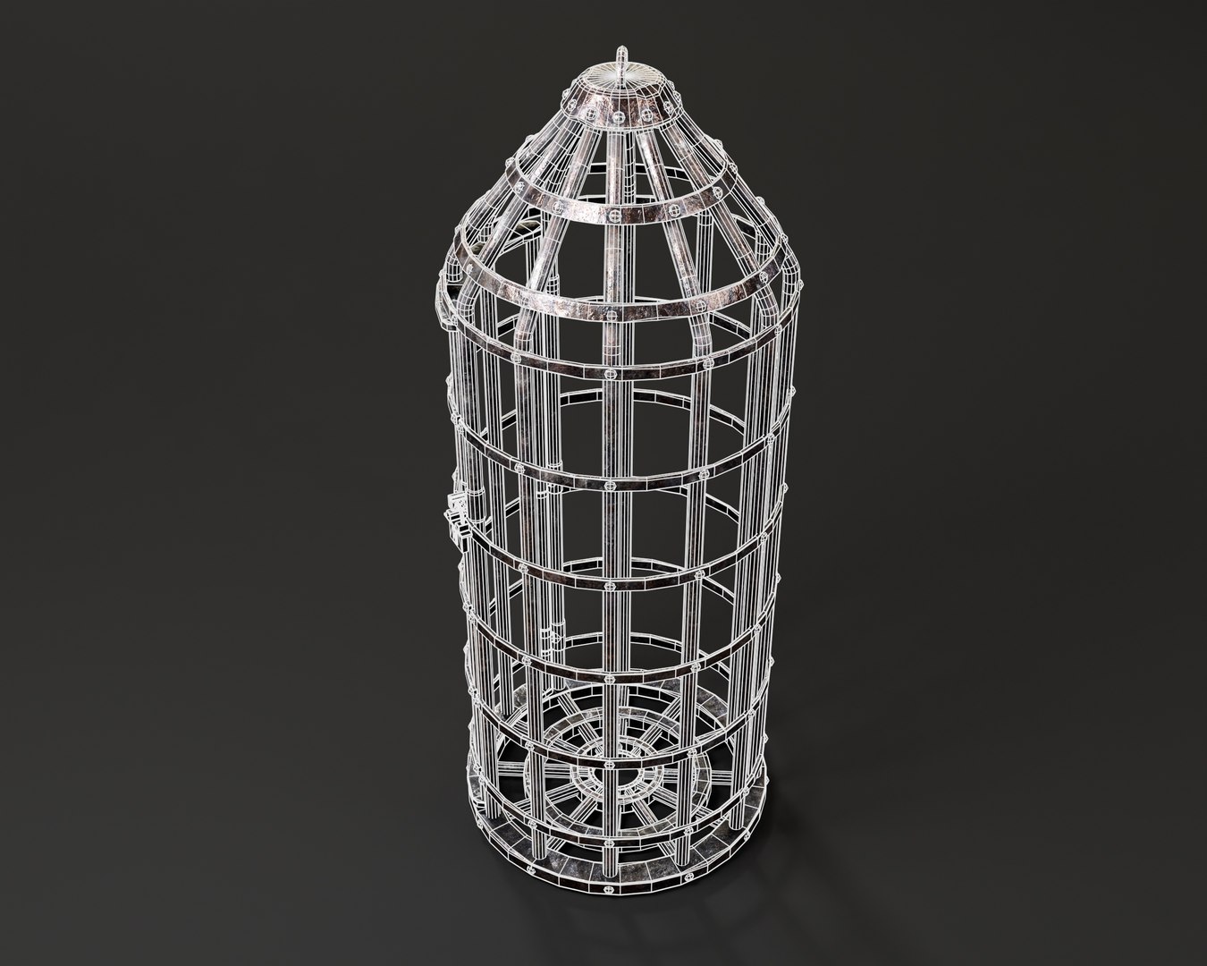 3D Model Medieval Dungeon Iron Cage - TurboSquid 2405411