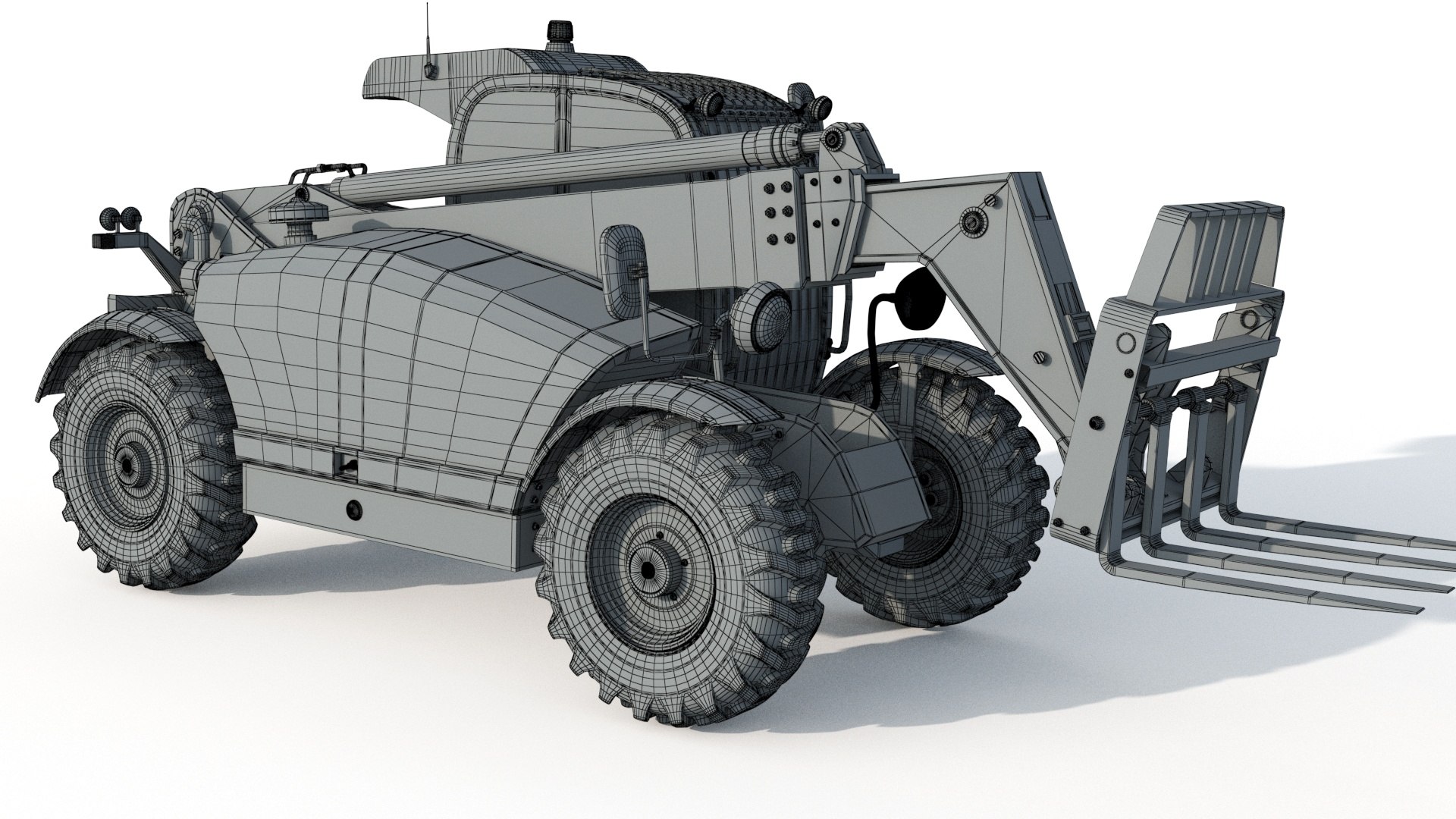 Wheel Tractor Telescopic Lifter 3D Model - TurboSquid 2069747