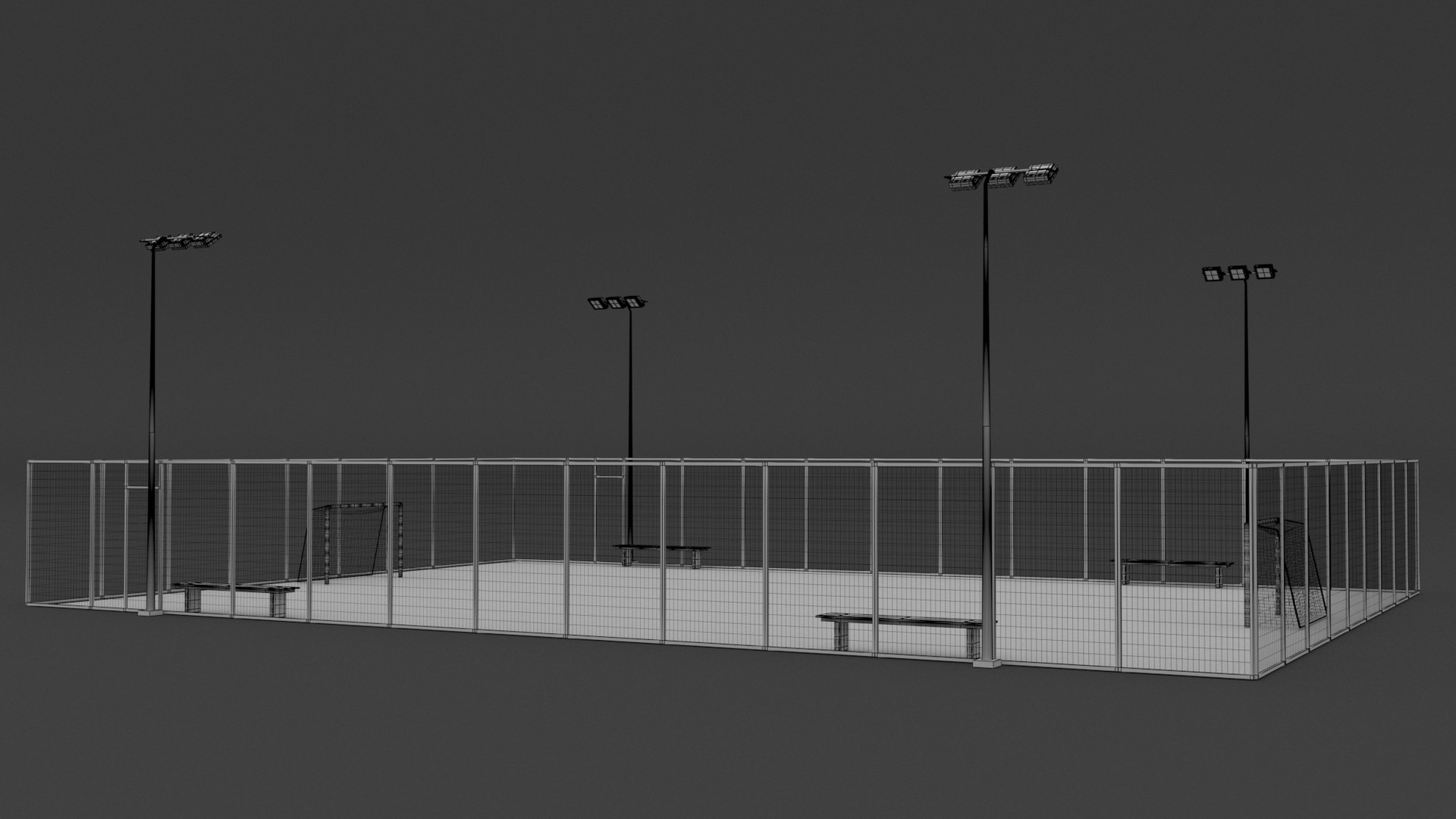 3D Soccer - Football Field 5x5 Model - TurboSquid 2339975