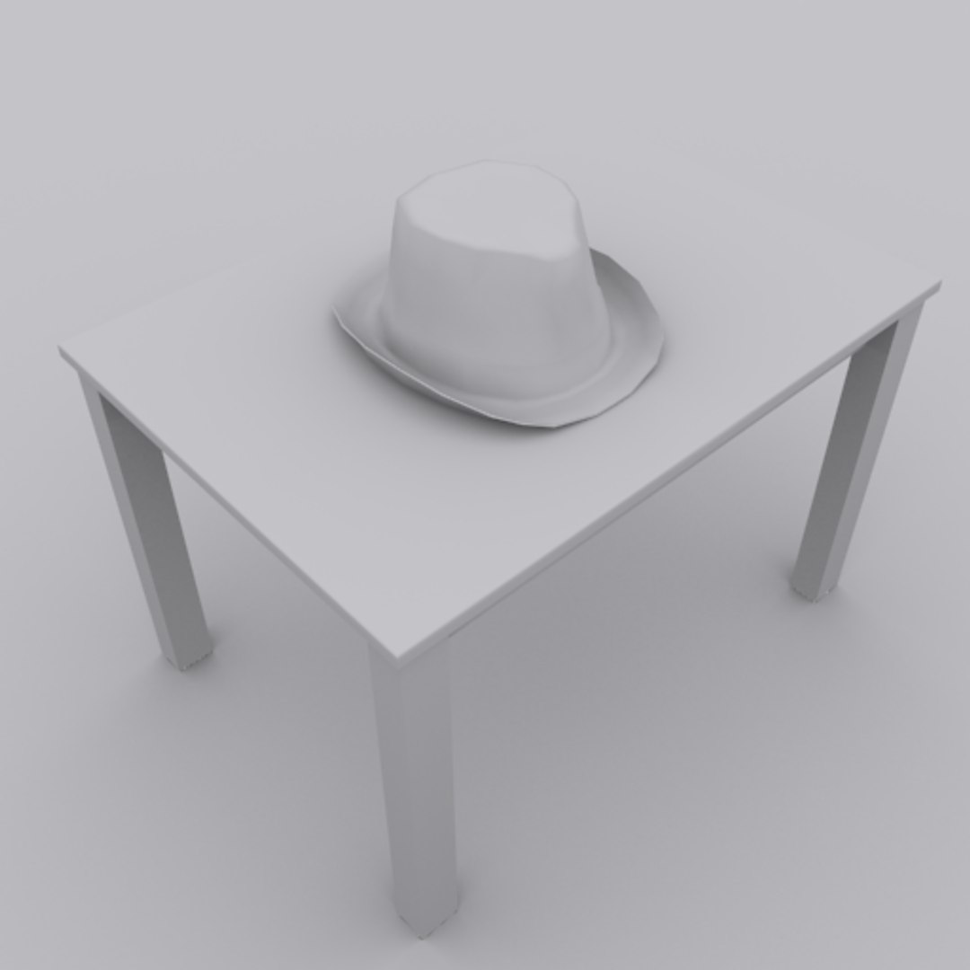 Hat Modeled Blender 3d Model