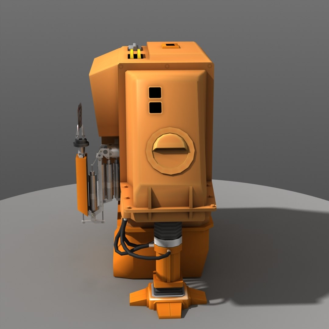 3d Maintenance Drone 02 Huey Model