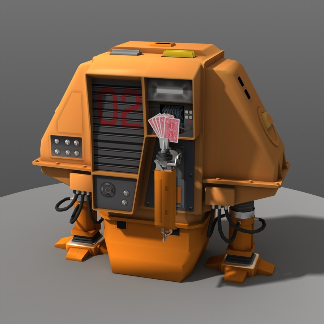 3d Maintenance Drone 02 Huey Model