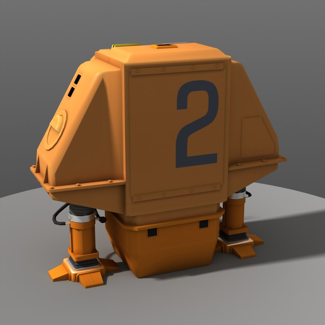 3d Maintenance Drone 02 Huey Model