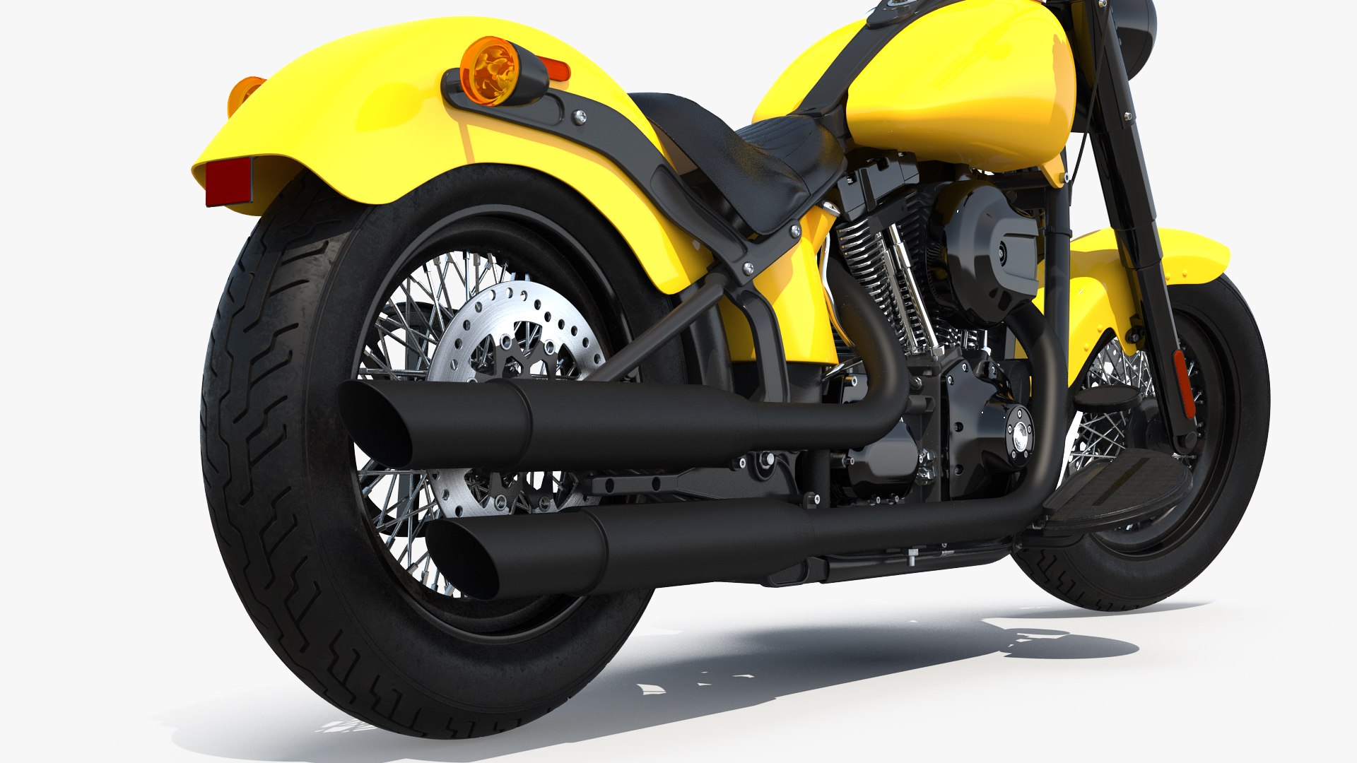 3D Softail Motorcycle Rigged Cycle - TurboSquid 1565535