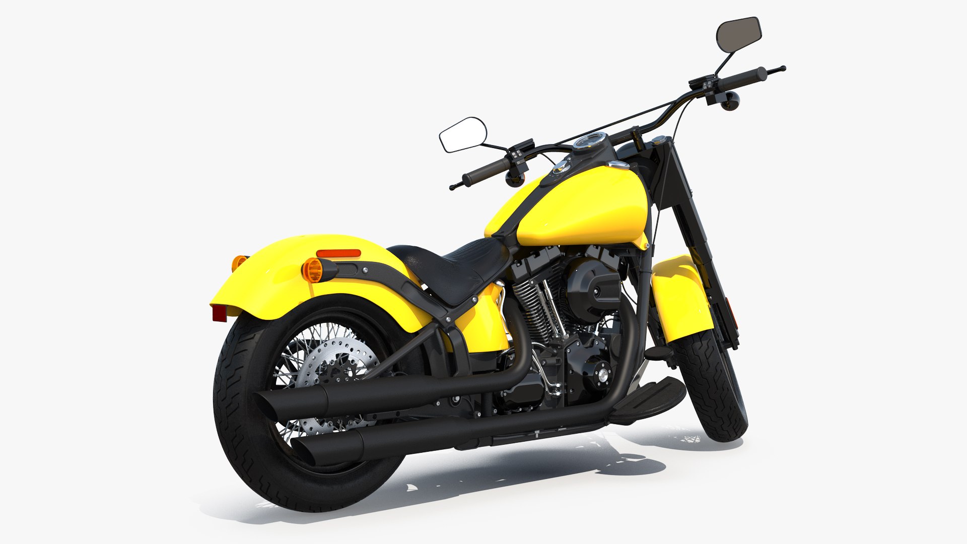 3D Softail Motorcycle Rigged Cycle - TurboSquid 1565535