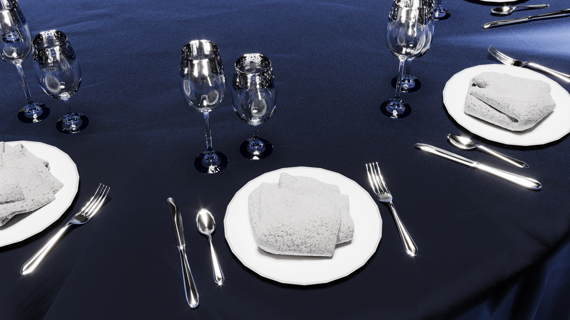 3D Wedding Table Model - TurboSquid 2229874