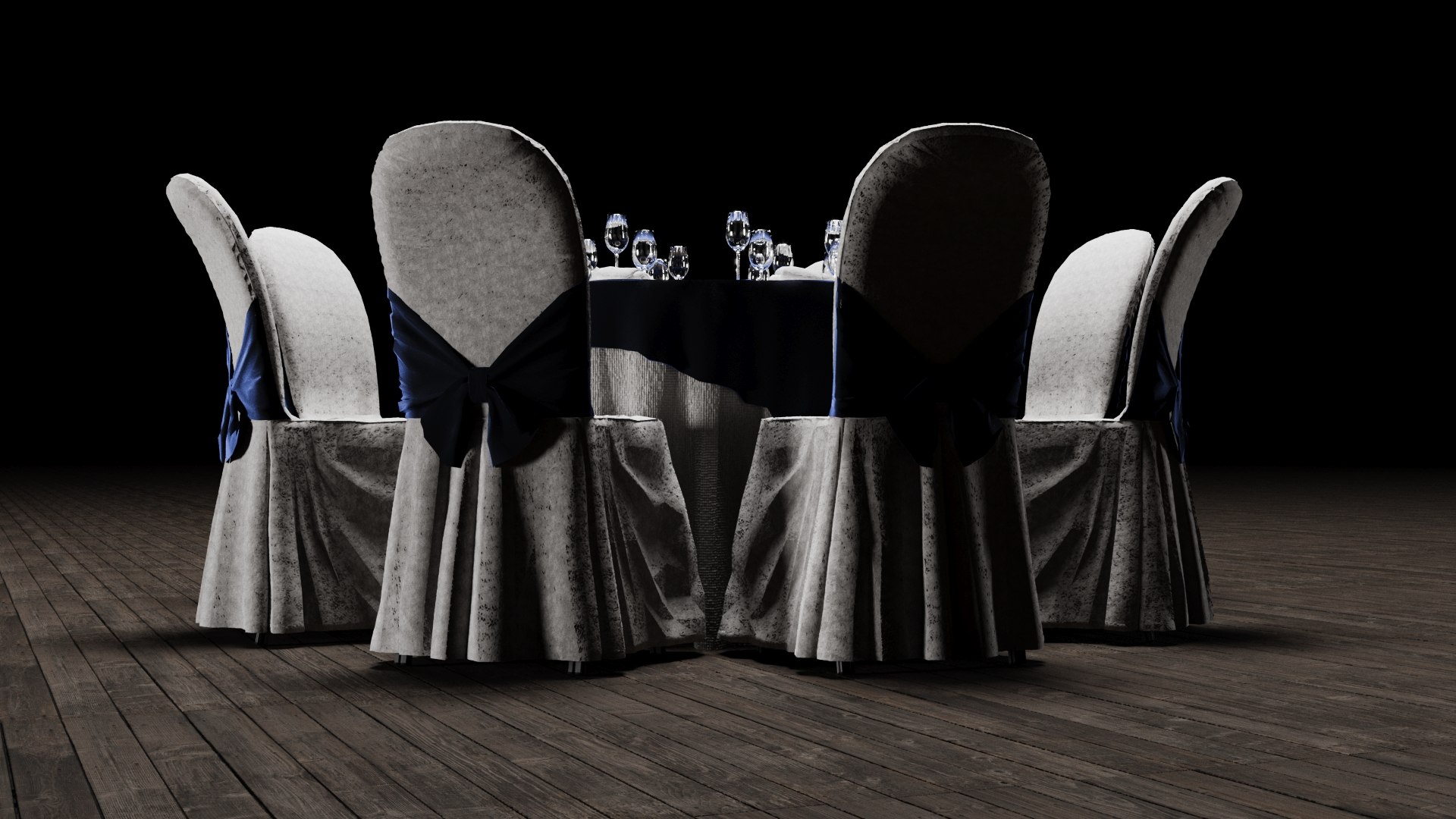 3D Wedding Table Model - TurboSquid 2229874