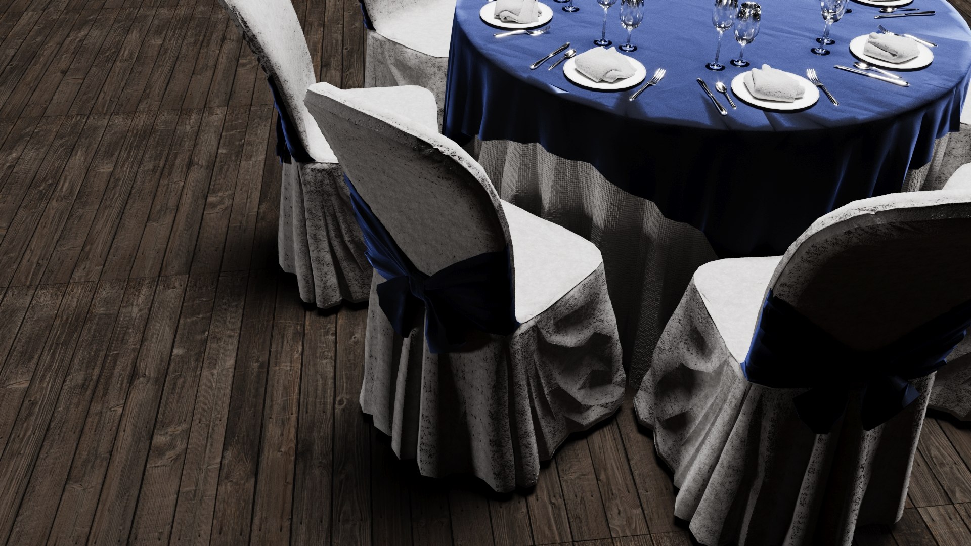 3D Wedding Table Model - TurboSquid 2229874