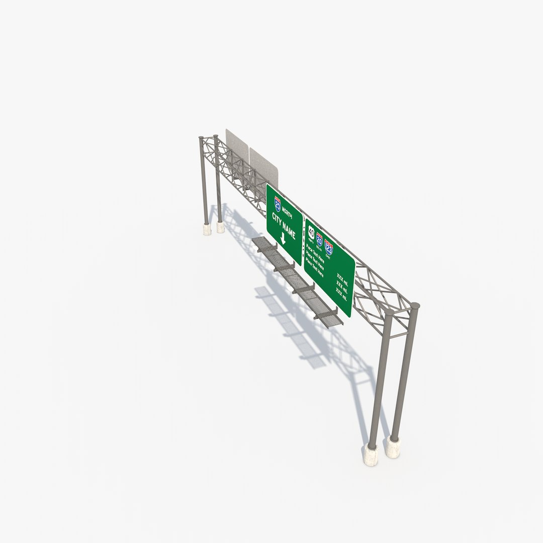 Highway Sign Freeway Dxf