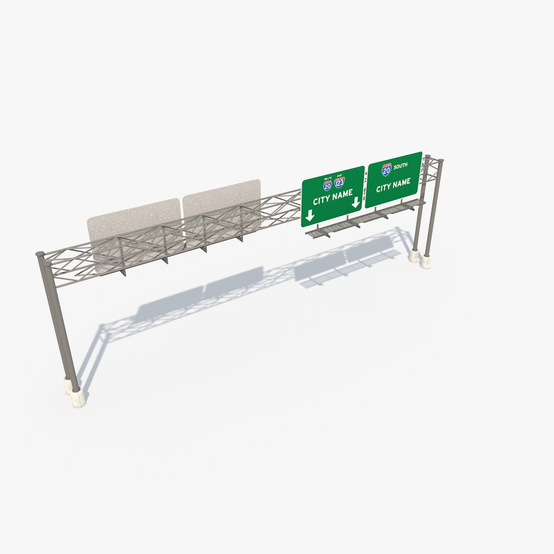 Highway Sign Freeway Dxf