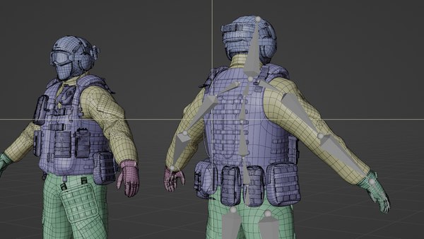 3D SOLDIER Flight Deck Crew Rigged model - TurboSquid 1951258