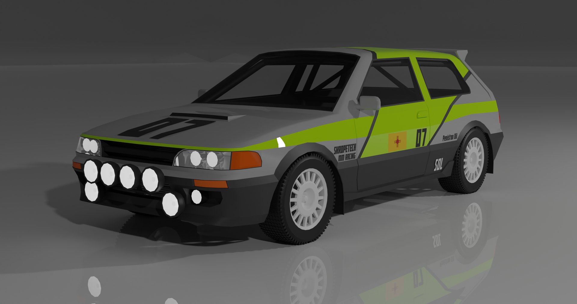 Free 1992 Sol Gauntlet GRS Rally Car 3D - TurboSquid 1983221