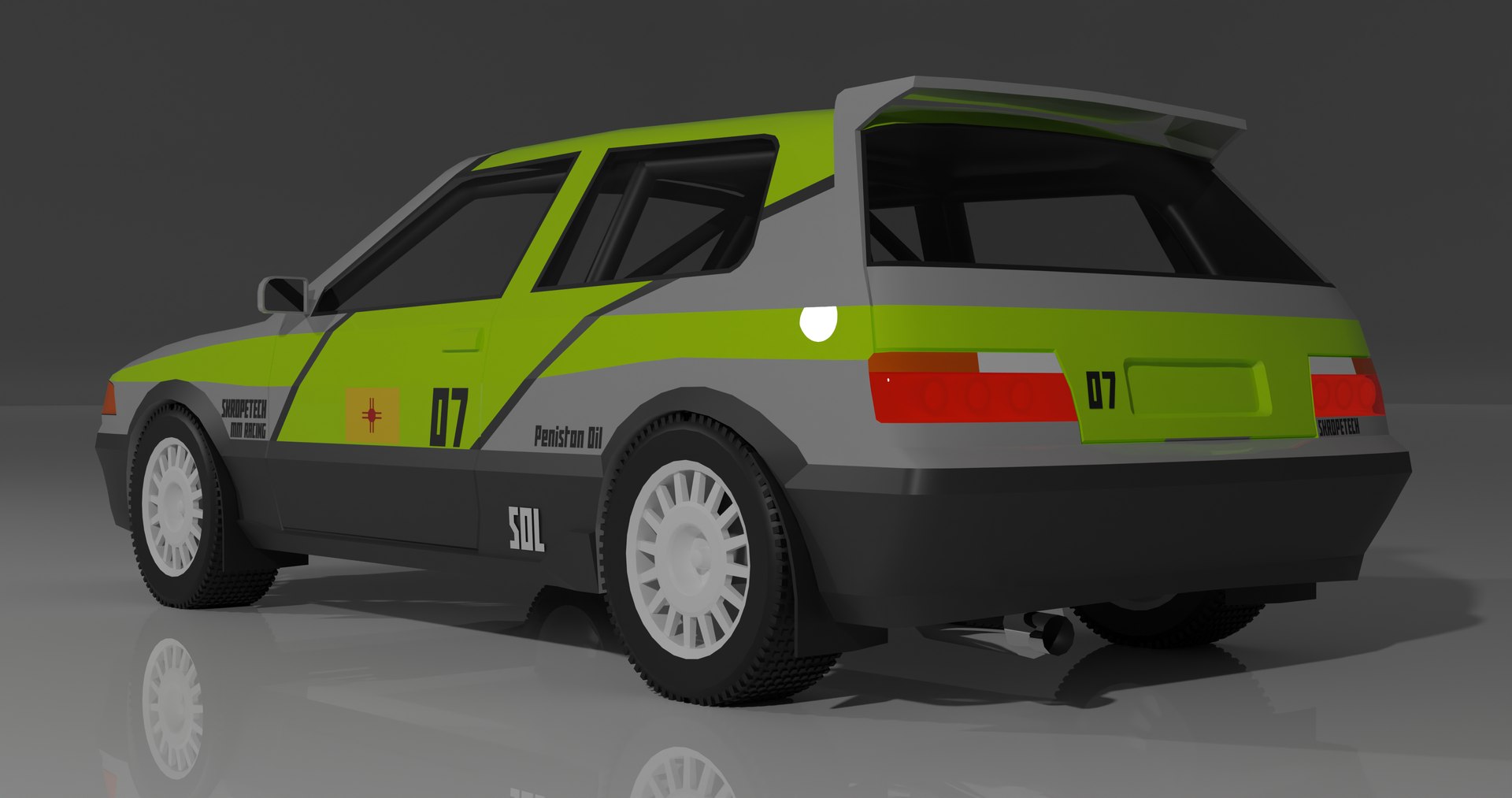 Free 1992 Sol Gauntlet GRS Rally Car 3D - TurboSquid 1983221