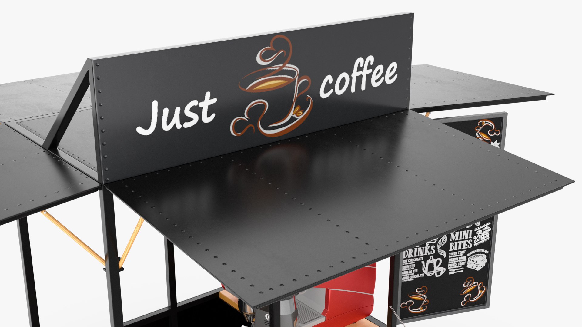 Mobile Coffee Bar 3D model - TurboSquid 2040987