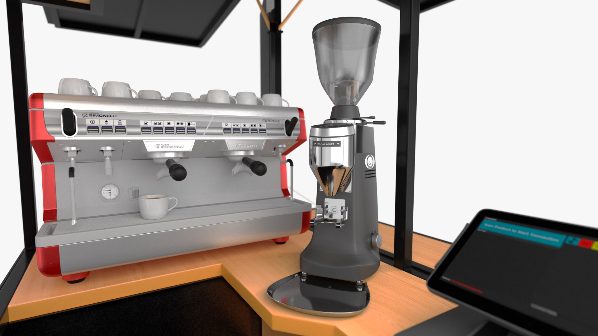 Mobile Coffee Bar 3D model - TurboSquid 2040987