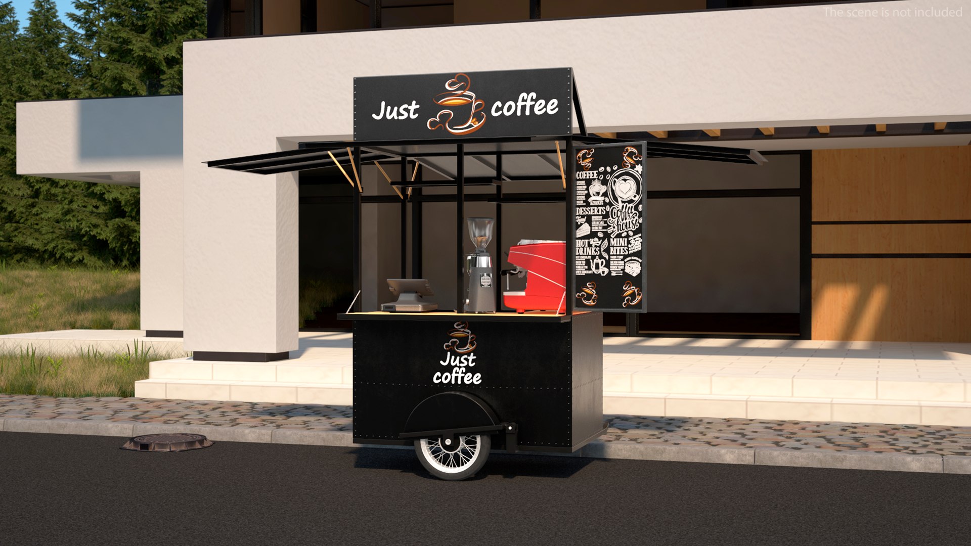 Mobile Coffee Bar 3D model - TurboSquid 2040987