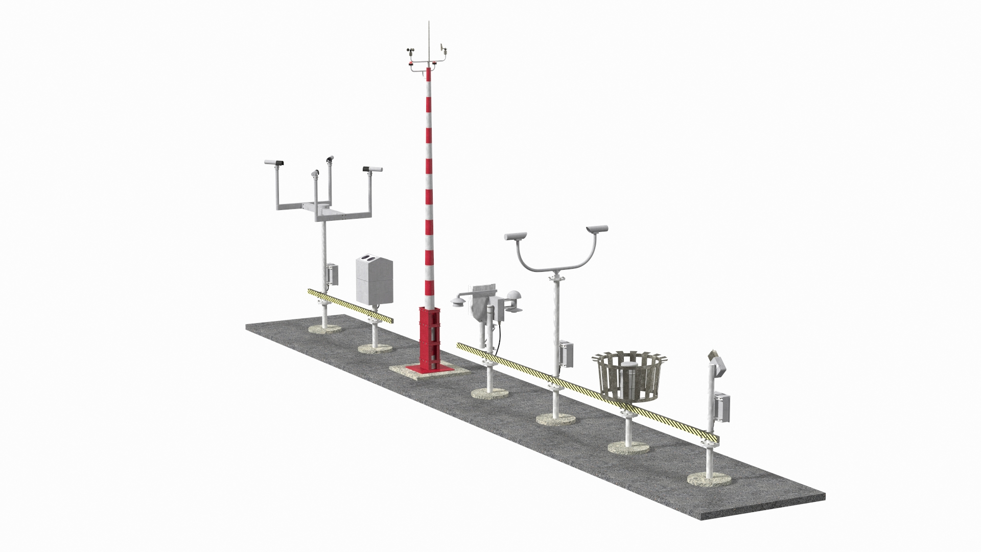 3D Automated Weather Observation System AWOS Set - TurboSquid 1740679