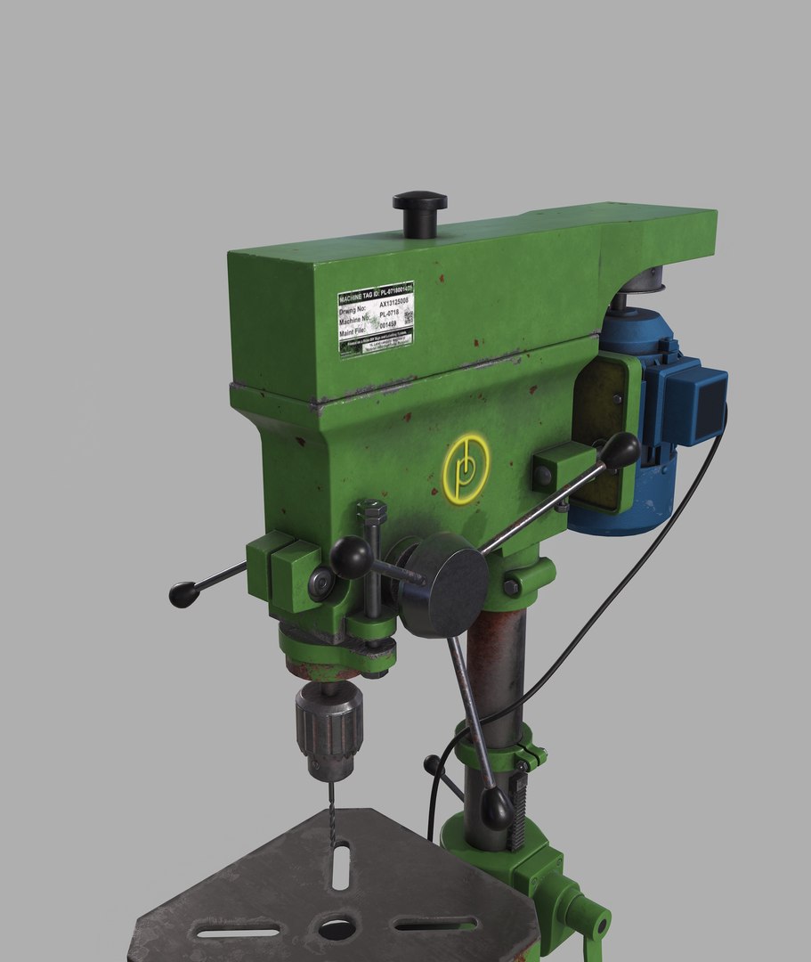 Drilling Machine 3D Model - TurboSquid 2457575