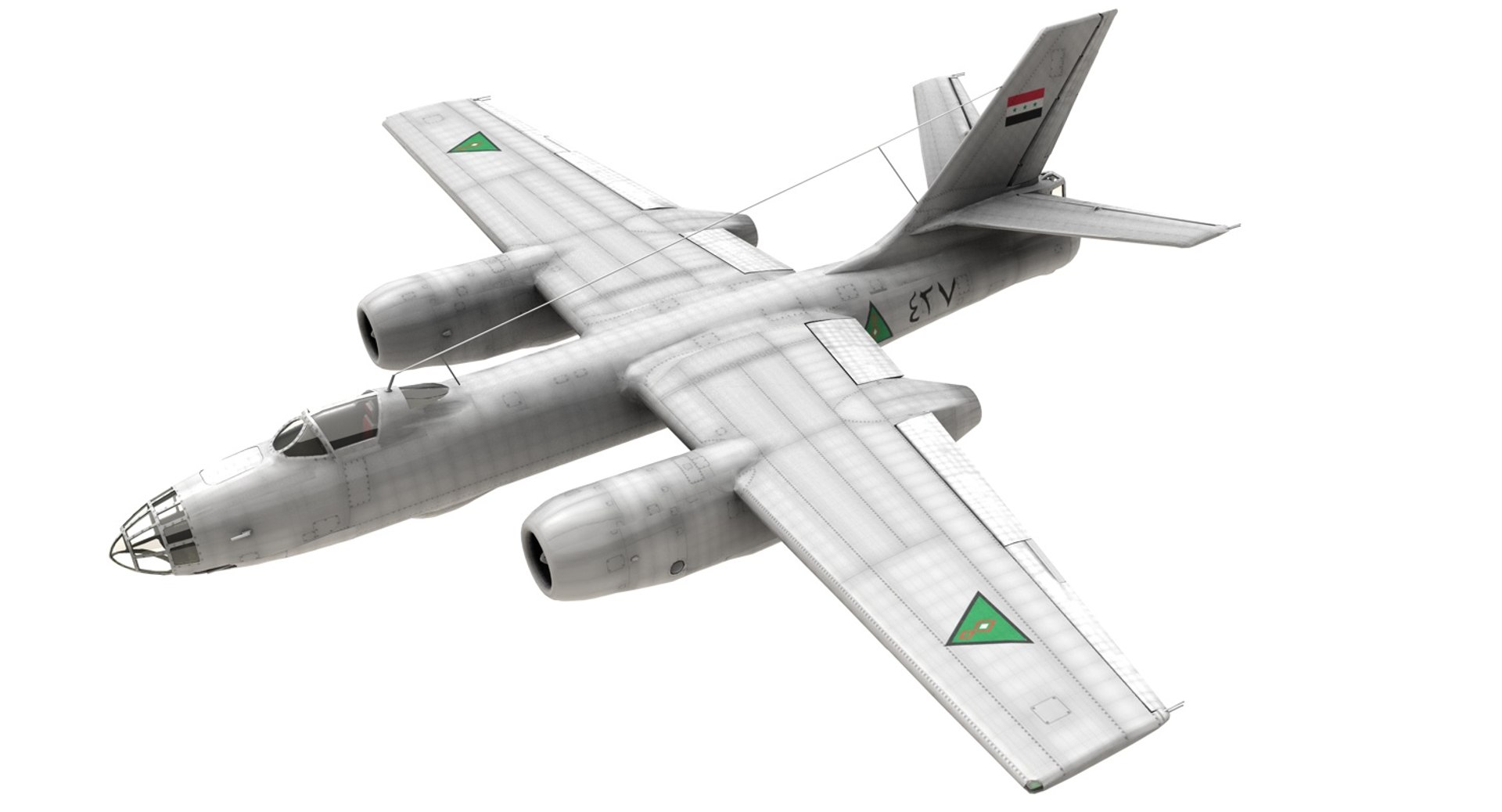 Ilyushin Il-28 Bomber Iraqi 3D Model - TurboSquid 1165598
